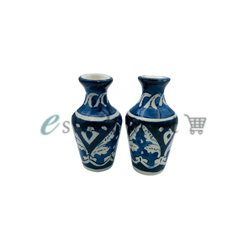 Vase Set Blue Pottery Decoration-SU48 – Estock Mart