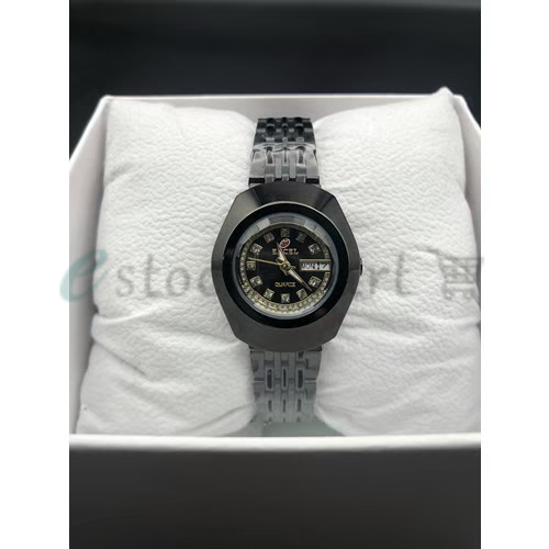 EXCEL Black Crystal Watch EX6118 -WW50 – Estock Mart