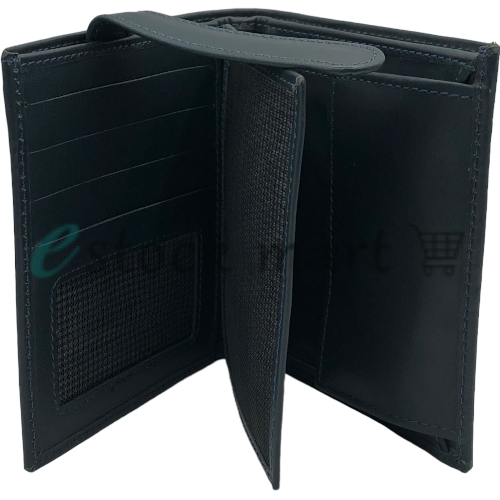 Men’s Blue Leather Wallets (ESL): LP13 – Estock Mart