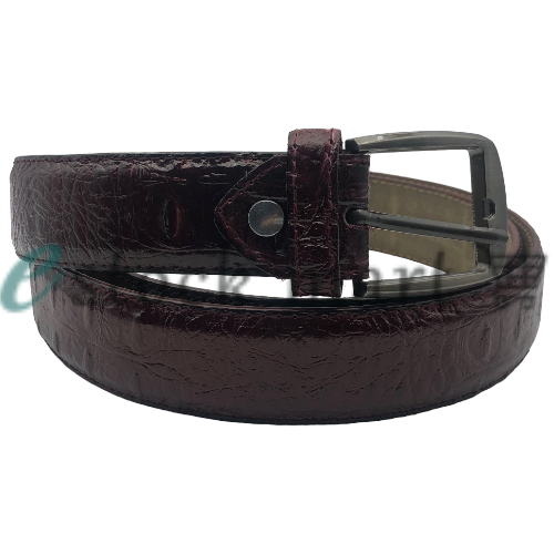 Maroon Leather Men’s Belt-BؒL37 – Estock Mart